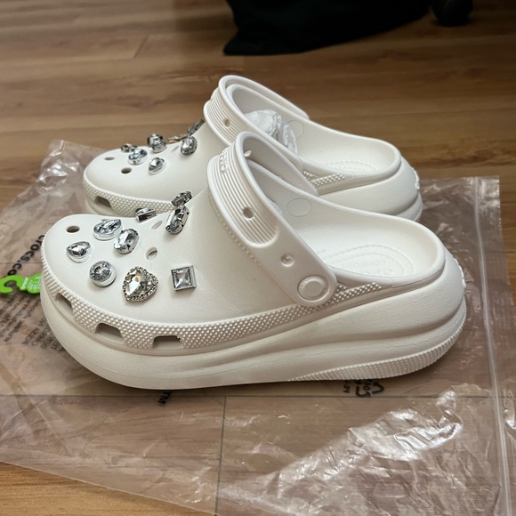 CROCS | Shoes | New Crocs Classic Crush With Charms Sz 7 | Poshmark
